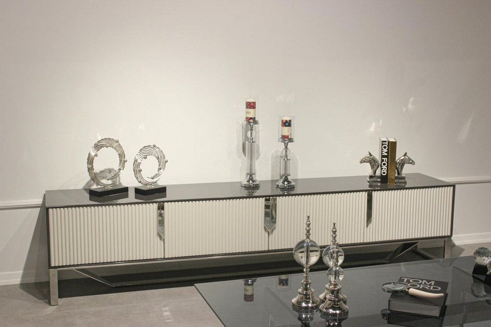 Jvmoebel Tv Schrank Weiß Tv Ständer Wohnzimmer Möbel Luxus Design Tv
