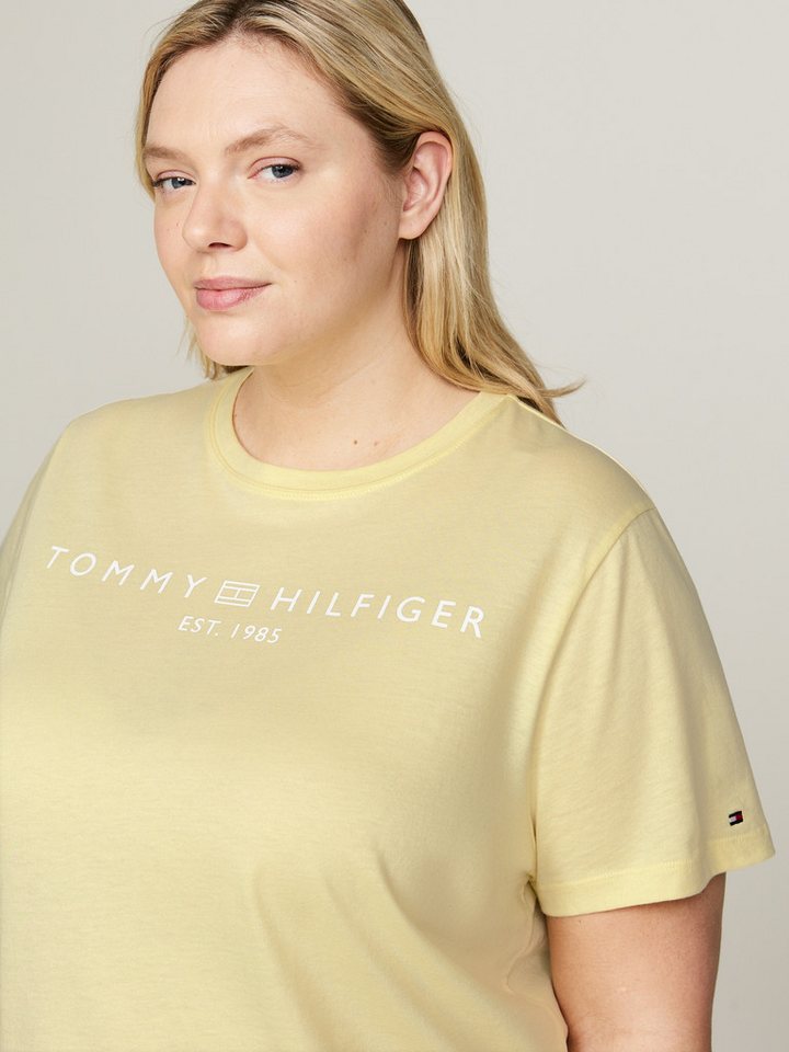 Tommy Hilfiger Curve Rundhalsshirt Crv Reg Corp Logo C Nk Ss In