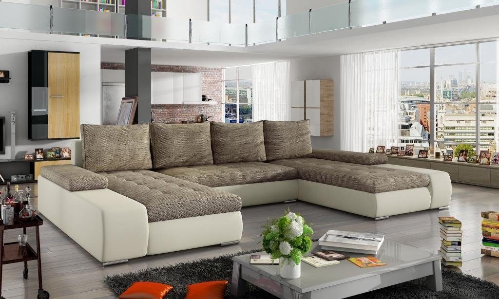 Jvmoebel Ecksofa Wohnlandschaft Luxus Sofa Couch Ecksofa Textil Made
