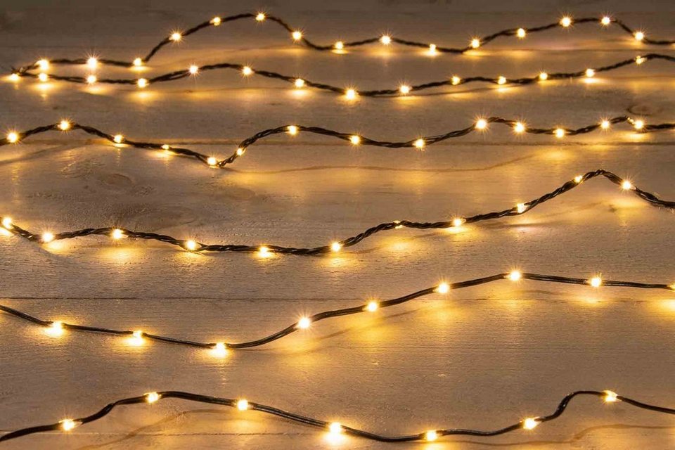 Coen Bakker Deco Bv Led Lichterkette Flex Wire Batterie 3m Schwarz