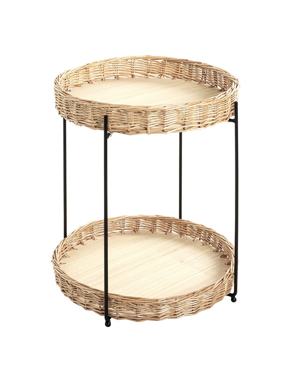 freiraum Beistelltisch 37189, in natur, schwarz - 49x42 (HxD)