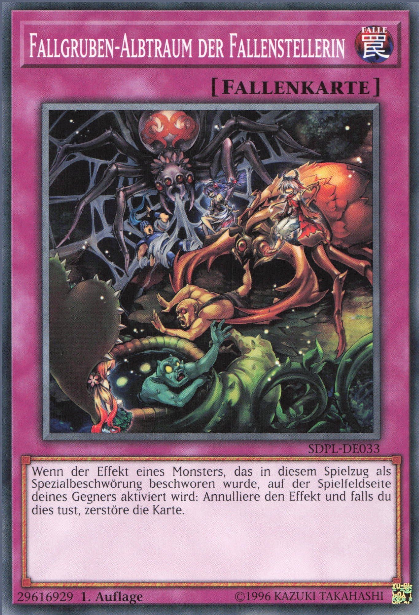 Recollectibles Sammelkarte Yugioh Karte Fallgruben Albtraum Der