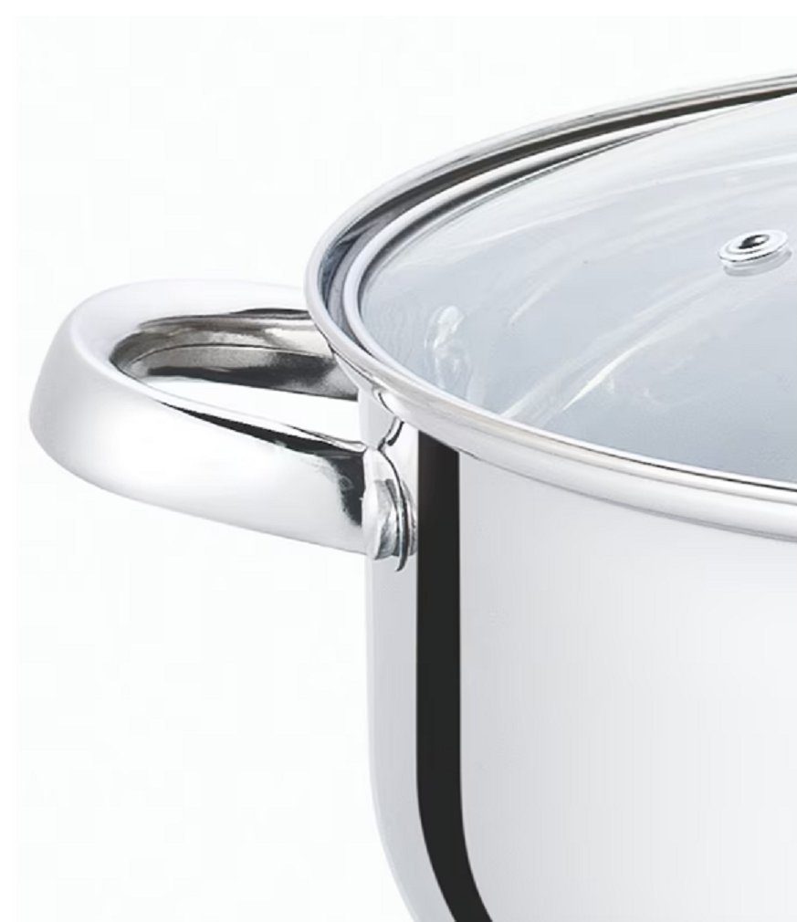 Cheffinger Topf-Set Cheffinger Kochtopf Pfannen Topfset Glasdeckel 8 ...