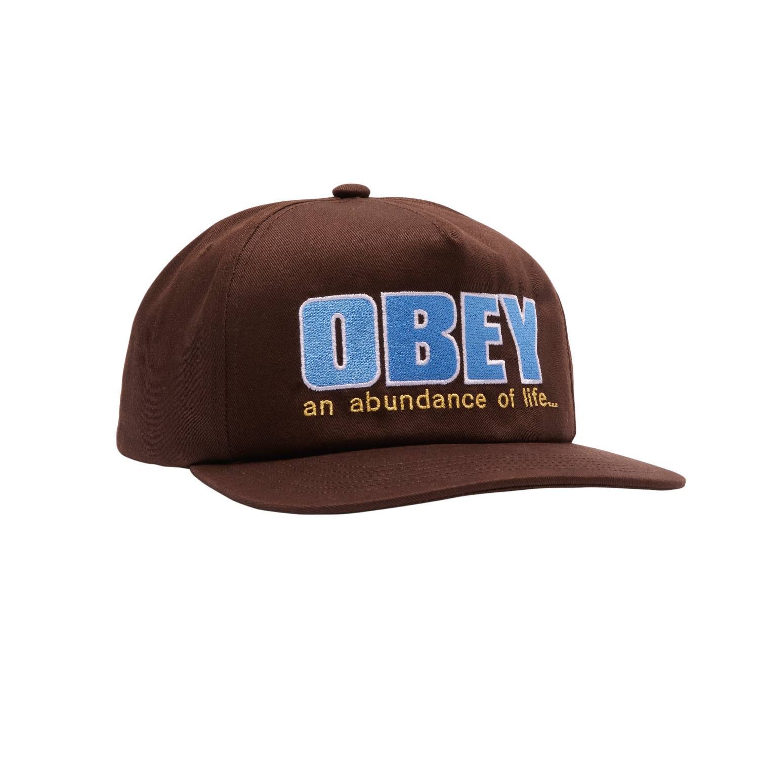 OBEY Snapback Cap Cap Obey Abundance 5 Panel Snapback Luftlöcher