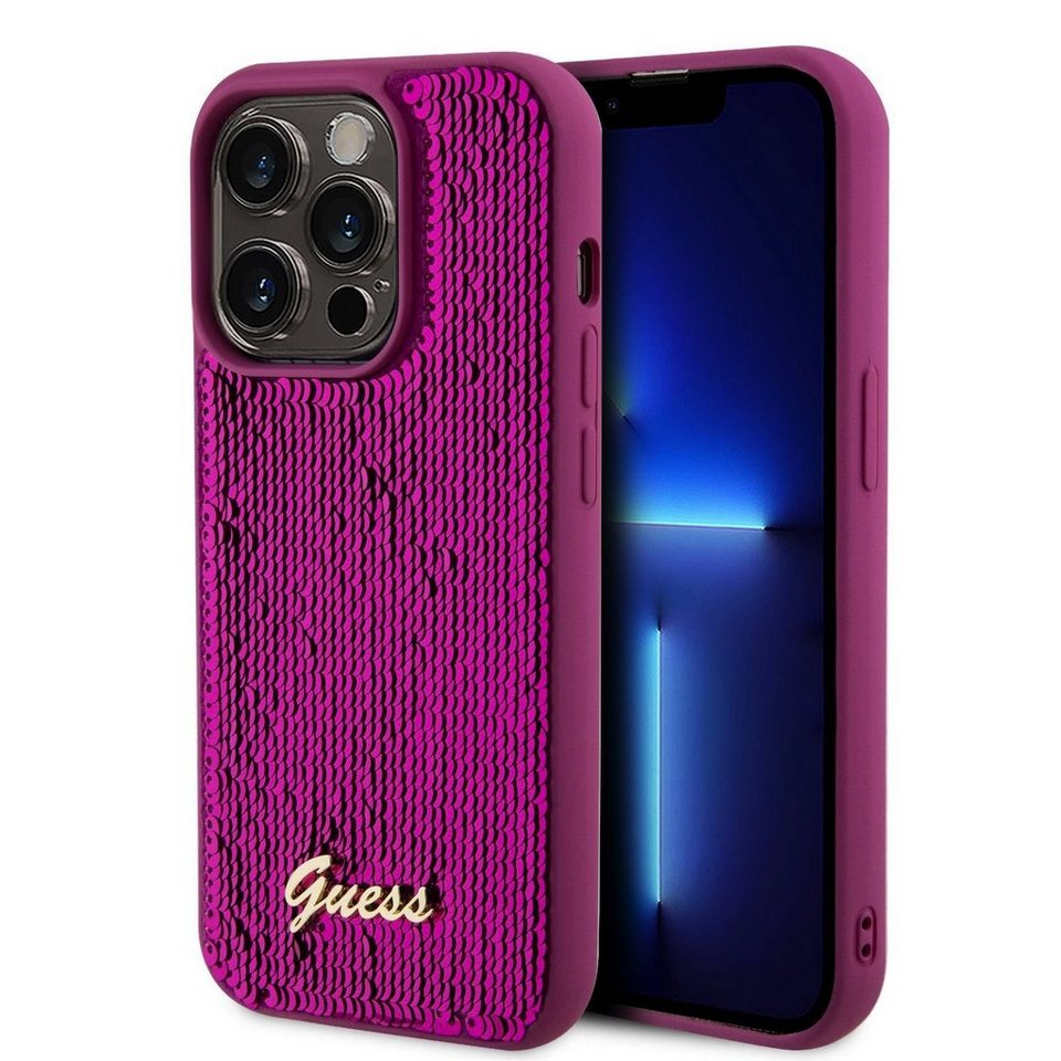 Guess Handyhülle Guess Sequin Script Logo Case Für Iphone 14 Pro Max