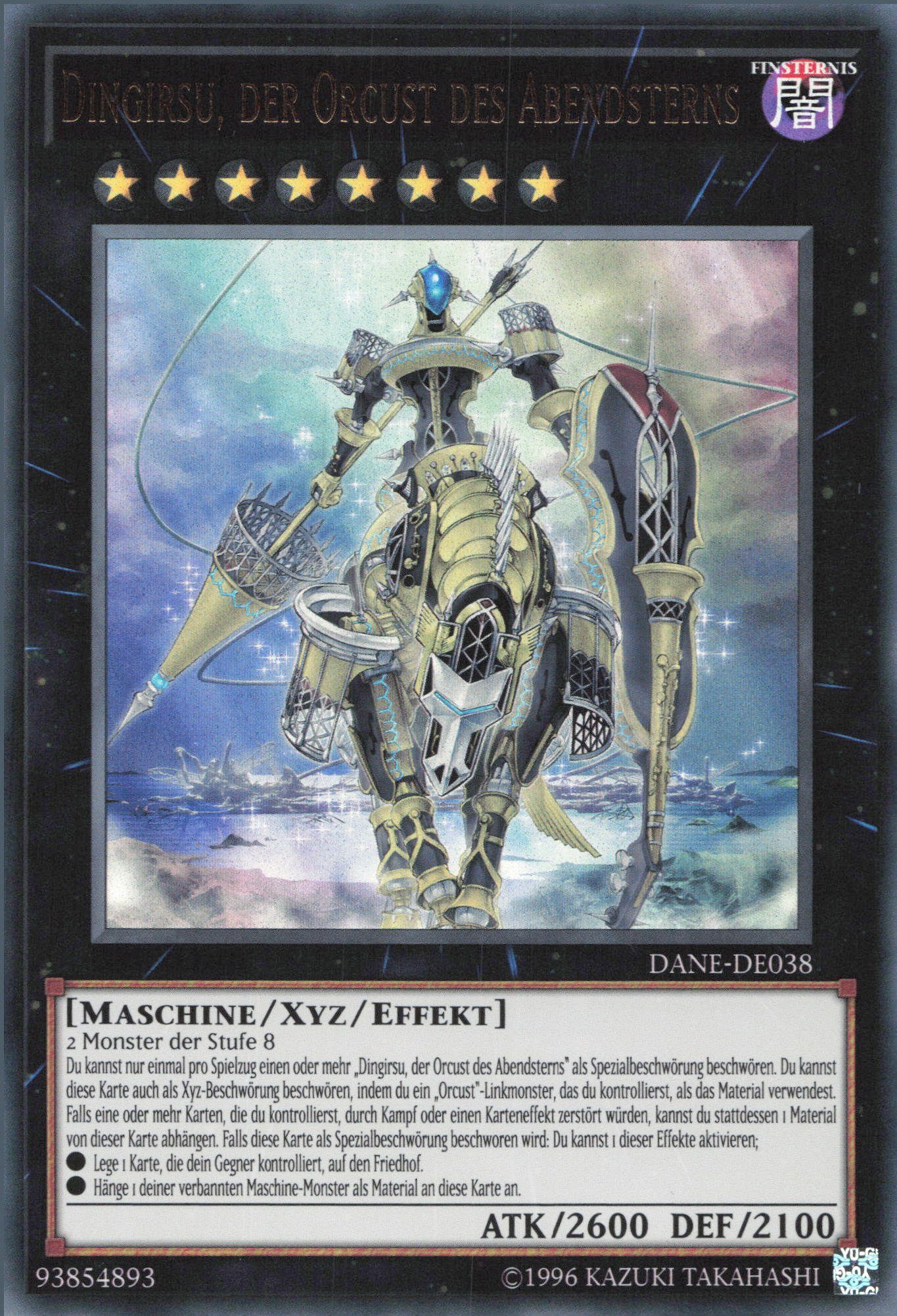 Recollectibles Sammelkarte Yugioh Karte Dingirsu Der Orcust Des