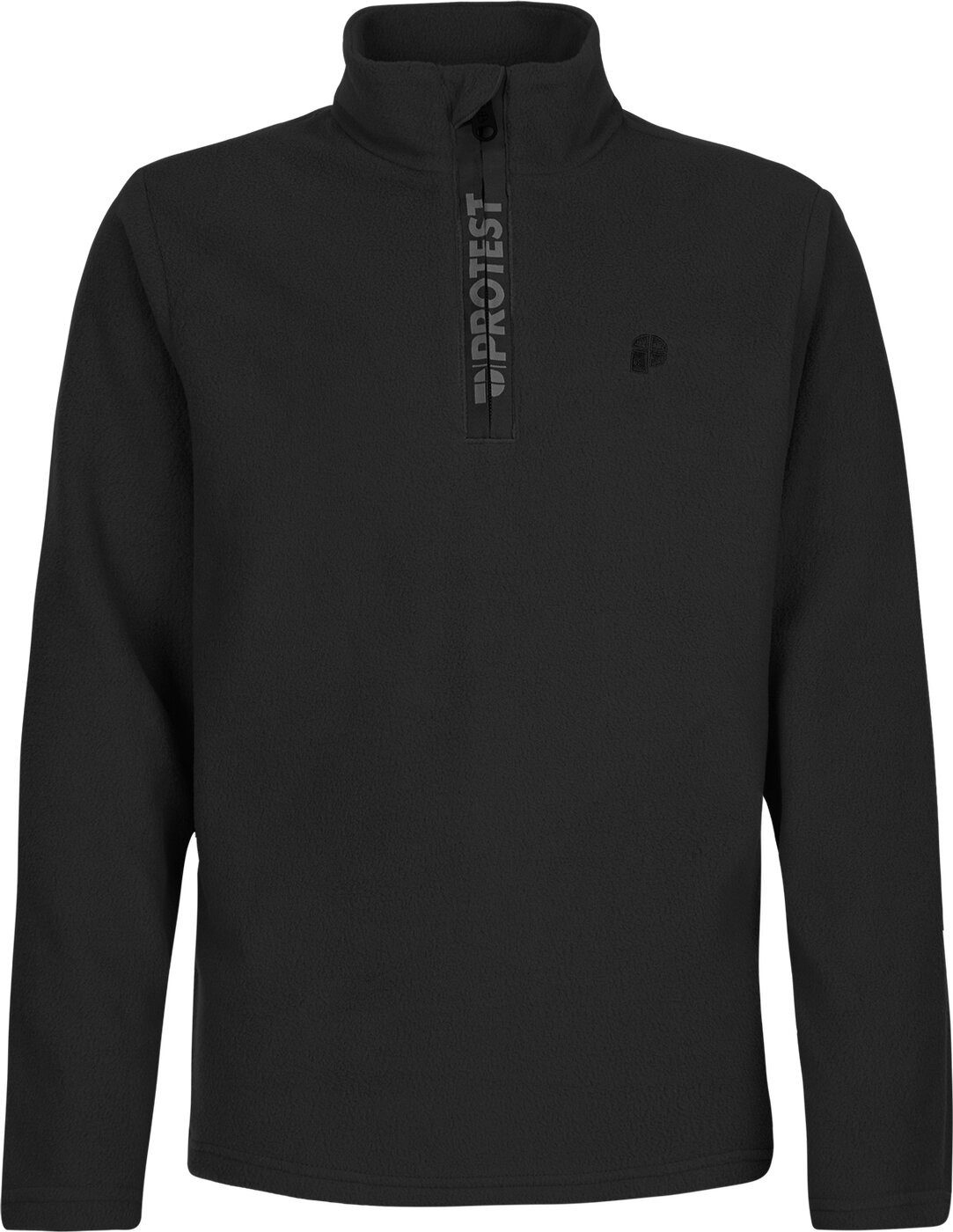 Protest Thermounterhemd Reperfecty JR 1/4 zip active top TRUE BLACK