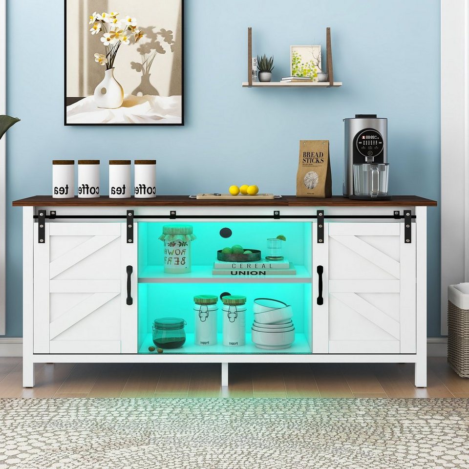 Okwish Tv Schrank Fernsehschrank Sideboard Küchenschrank