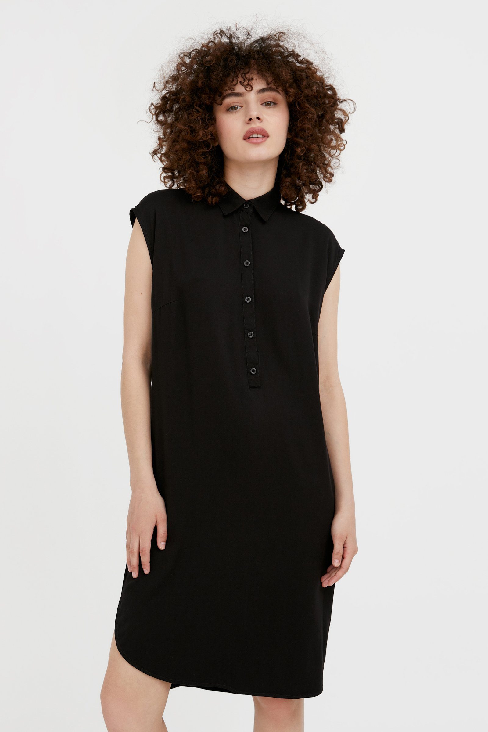 Finn Flare Jerseykleid Mit Halblanger Knopfleiste