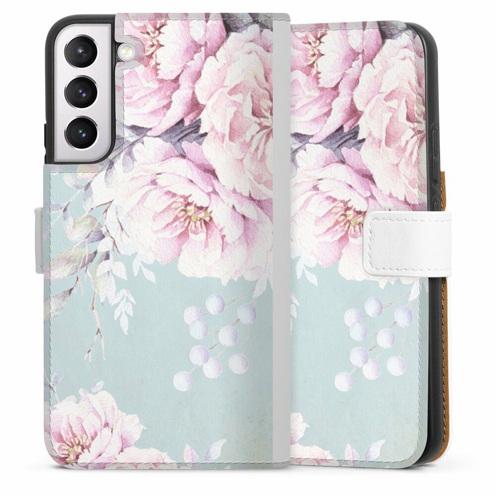 DeinDesign Handyhülle Blume Pastell Wasserfarbe Watercolour Flower, Samsung Galaxy S22+ Hülle ...