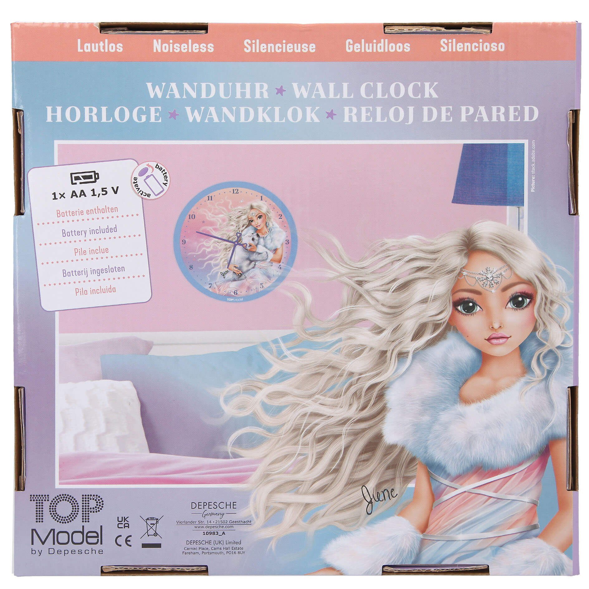 Depesche Wanduhr TOPModel-Wanduhr ICEWORLD