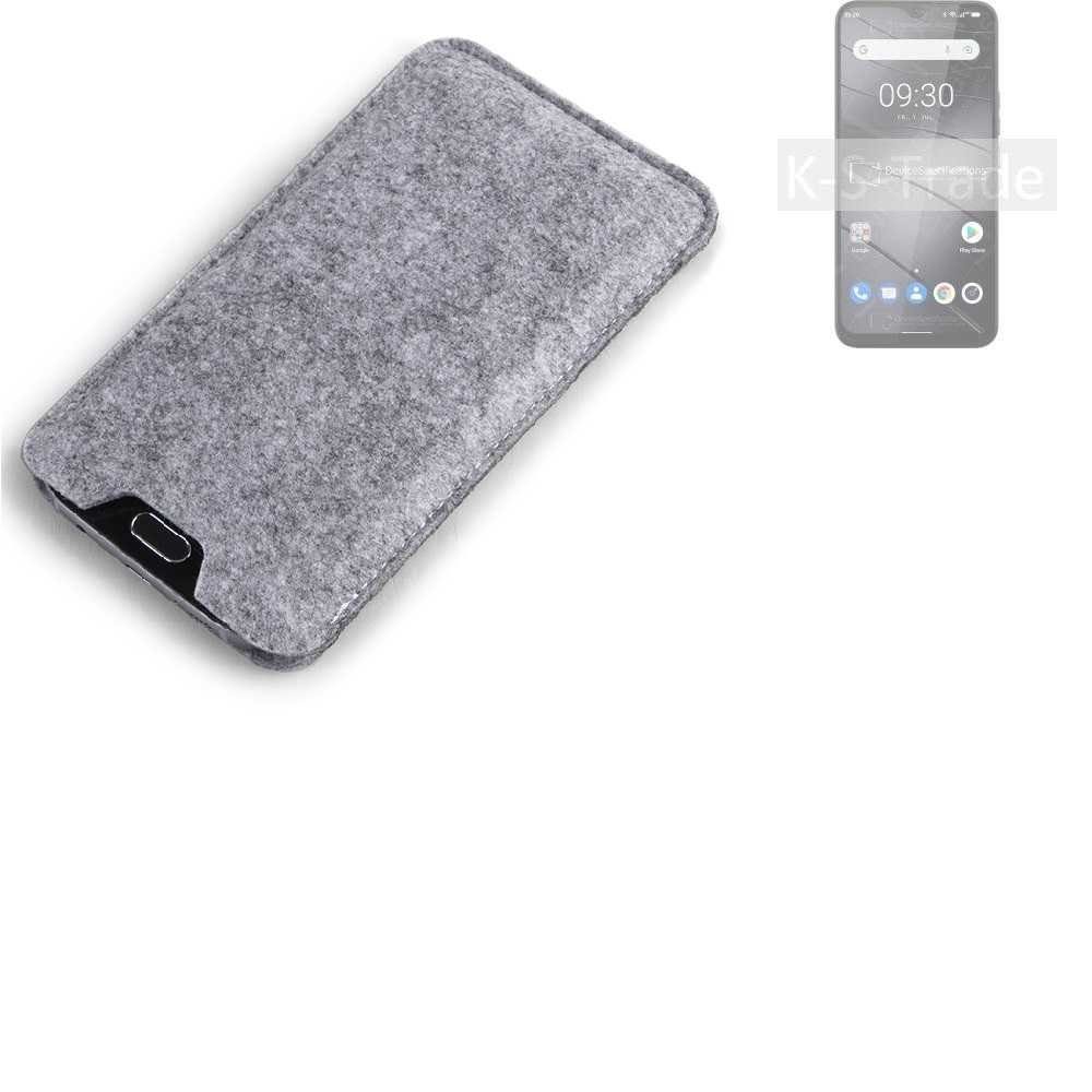K S Trade Handyhülle Filz Handyhülle Kompatibel Mit Gigaset Gs5 Lite