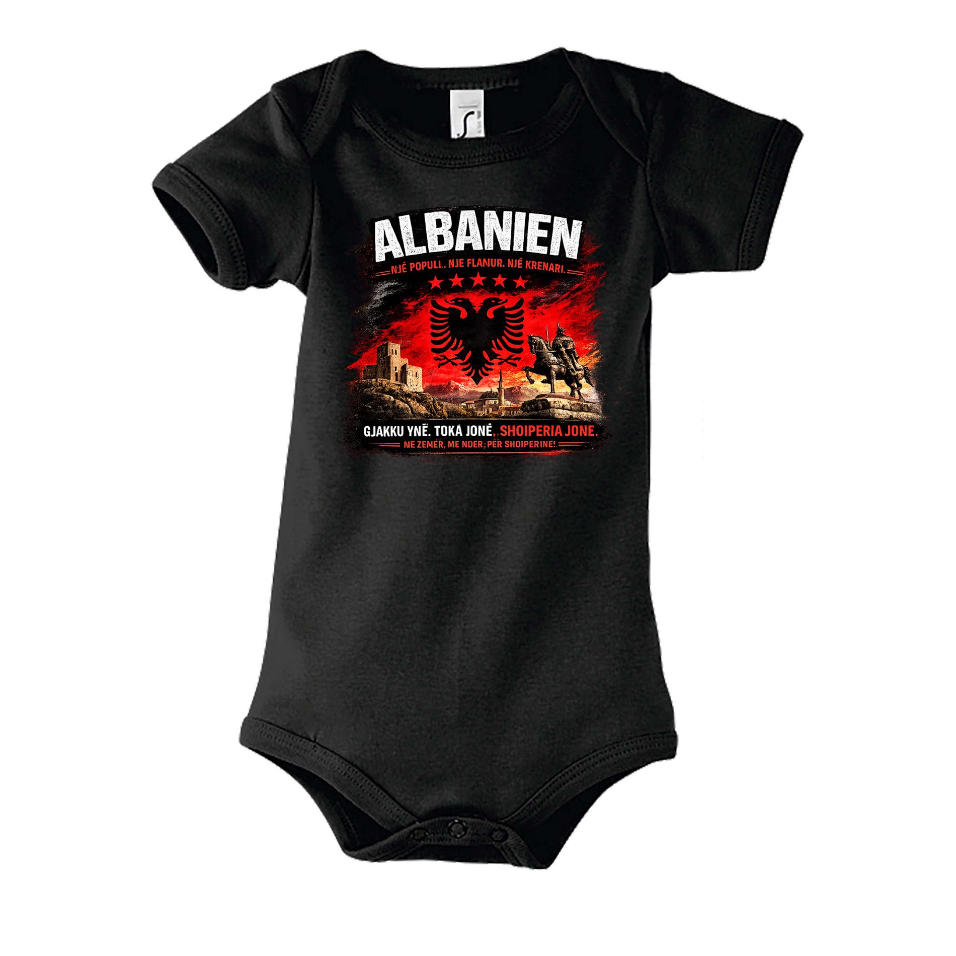 Blondie & Brownie Strampler DeutschlandPokal Fußball Pokal Print Baby ...