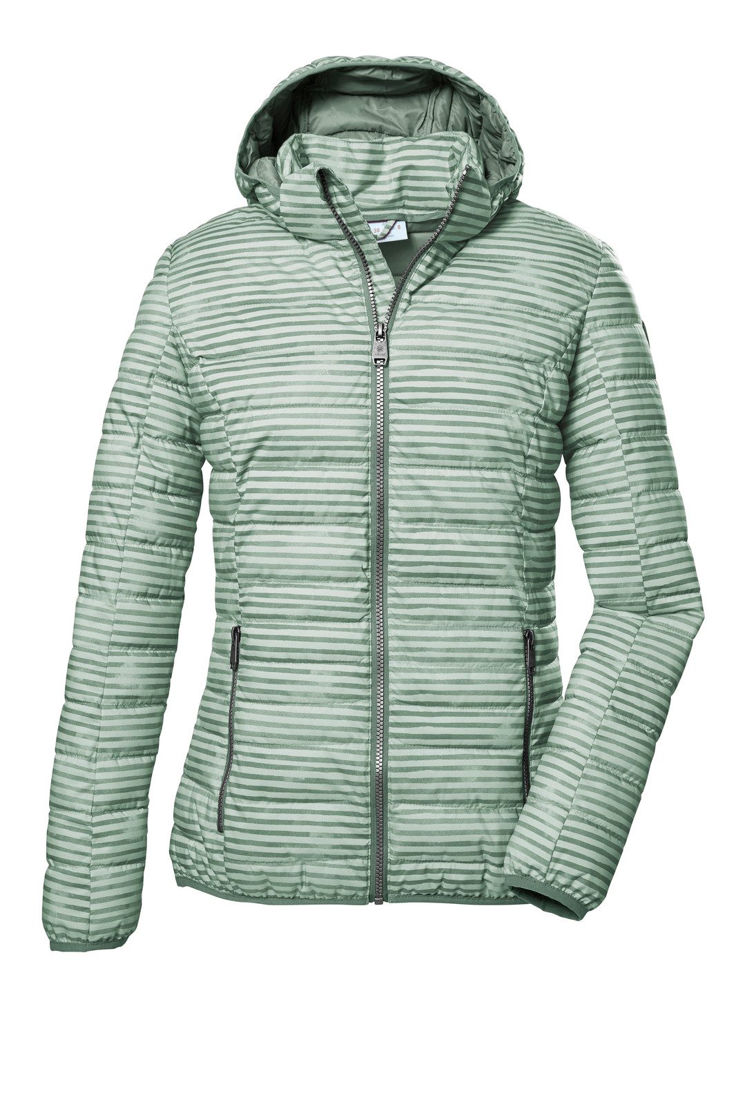 Giga.dx Steppjacke Uyaka AOP CS Women Damenfunktionsjacke, Daunenoptik mit Kapuze