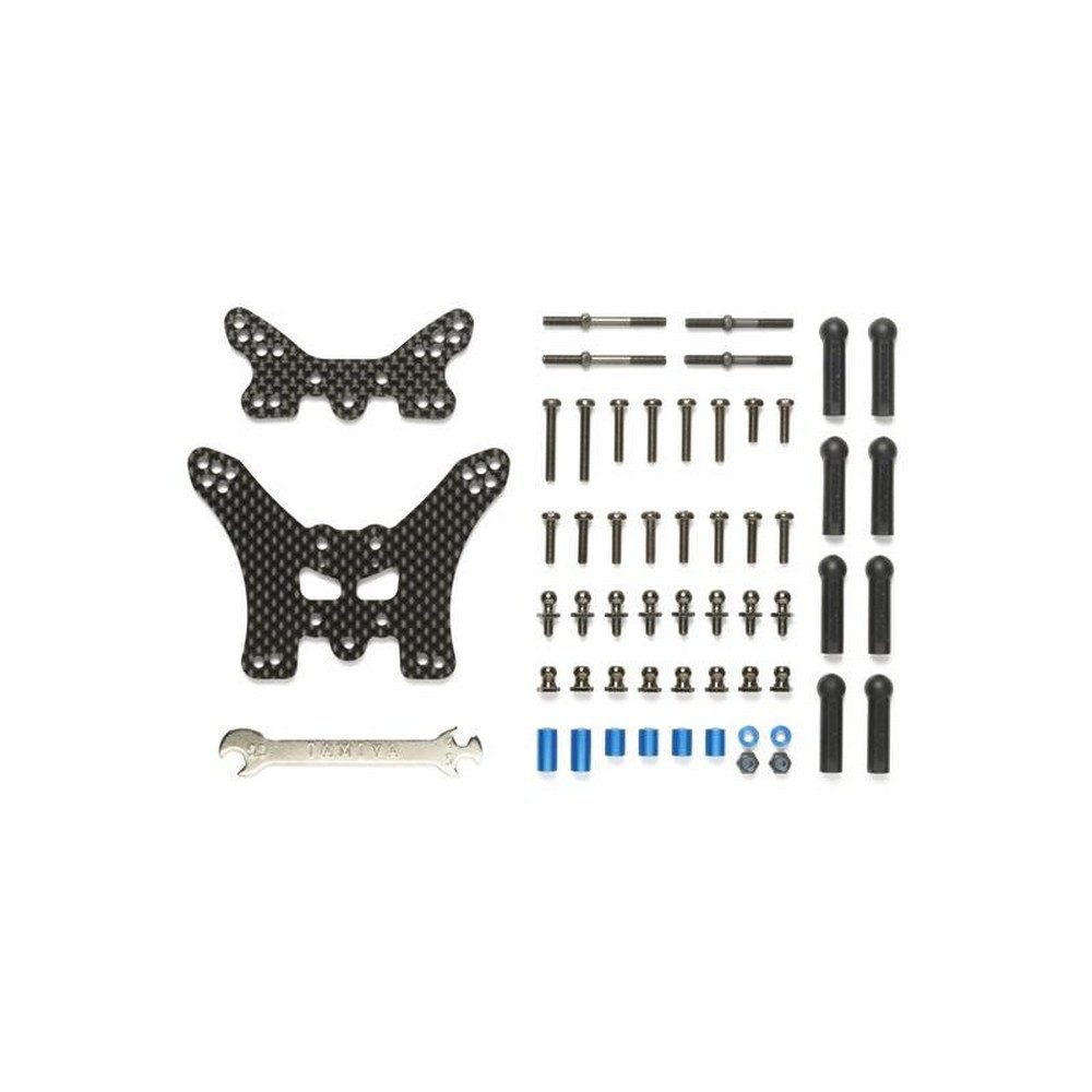 Tamiya Modellbausatz TT-02B Carbon Dämpferbrücken-