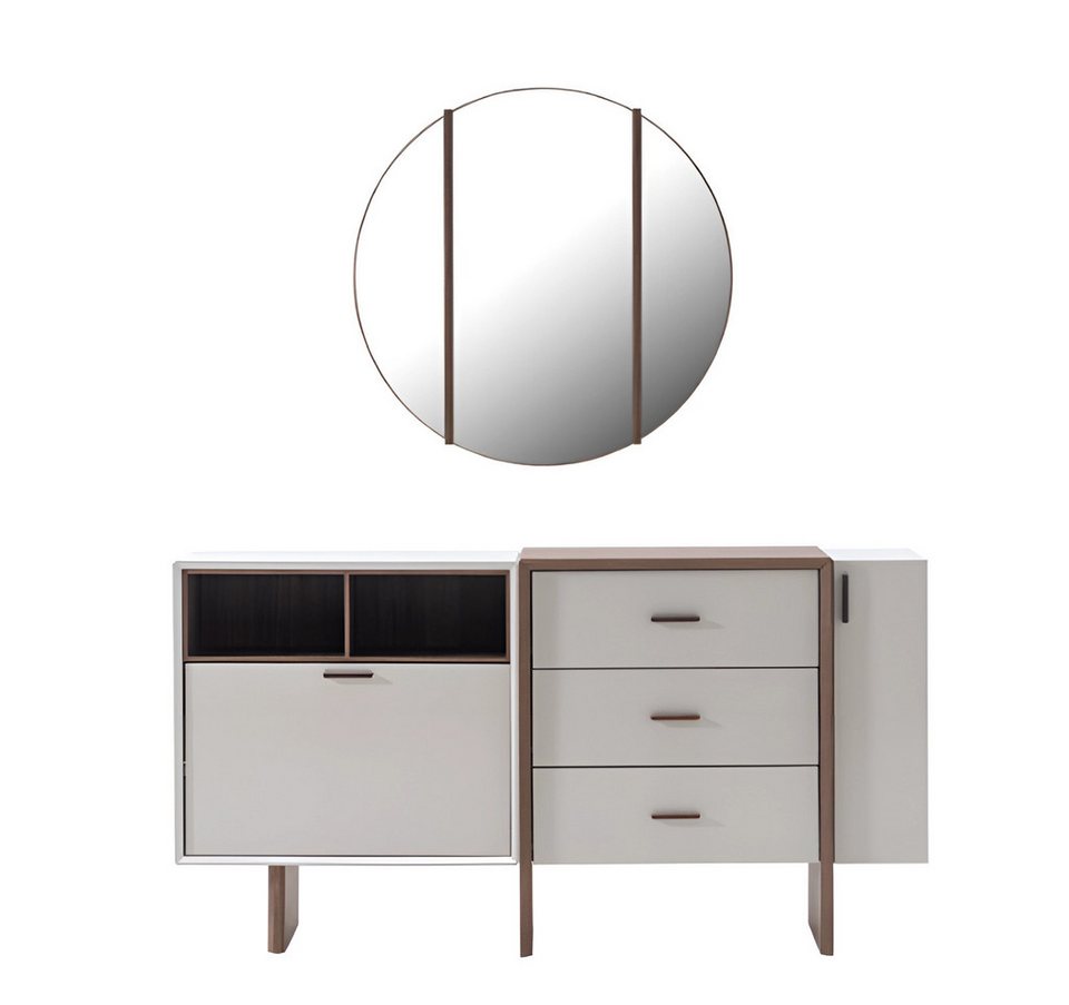 Jvmoebel Kommode Schlafzimmer Kommode Mit Spiegel Luxus Holz Anrichte