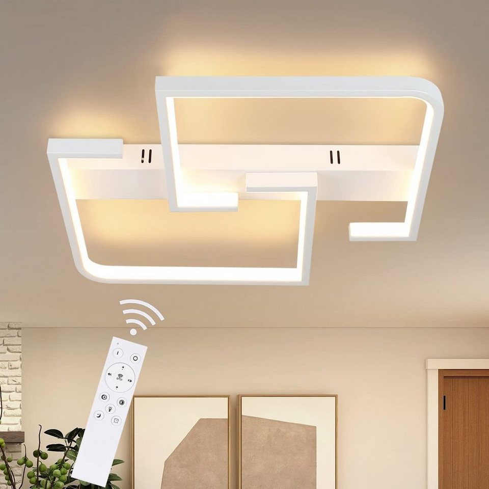 Nettlife Led Deckenleuchte Wohnzimmer Dimmbar Mit Fernbedienung