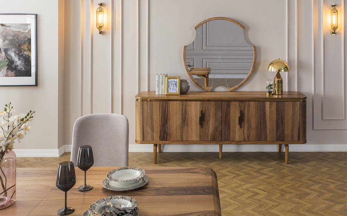 Jvmoebel Sideboard Sideboard Spiegel Wohnzimmer Designer Luxus Kommoden