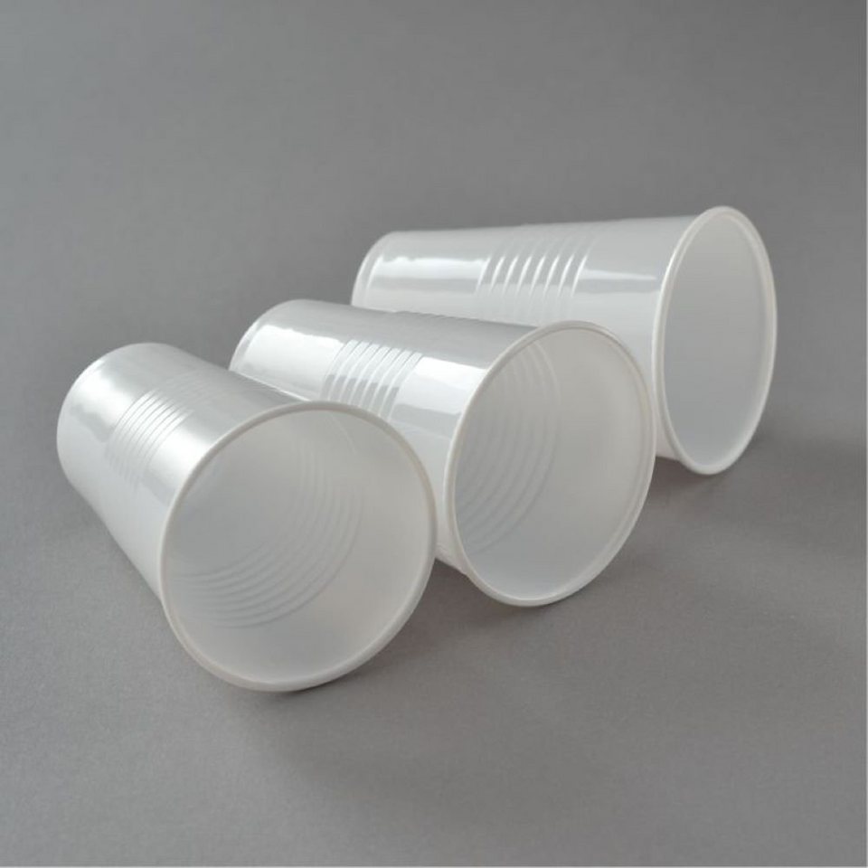Einwegbecher 1000 Stück Trinkbecher (7,03 cm), weiß, 200 ml Kunststoff ... Einwegbecher 1000 Stück Trinkbecher (7,03 cm), weiß, 200 ml Kunststoff ...