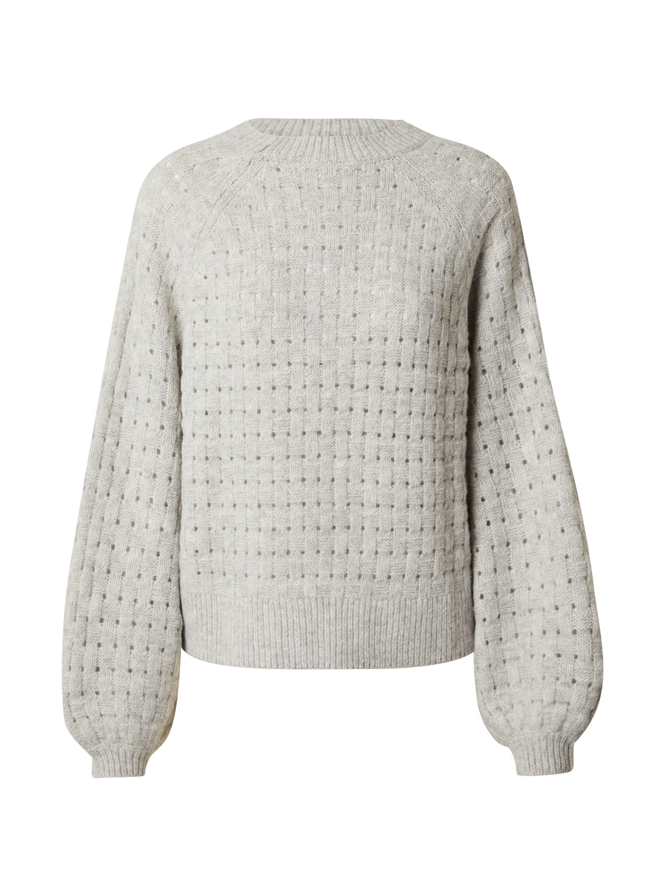 Vila Strickpullover POLANA (1-tlg) Lochmuster, Strukturierter Griff