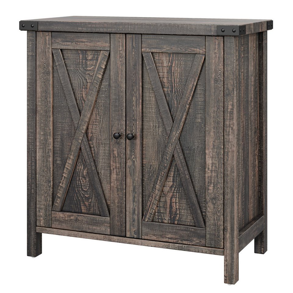 Garveemore Beistellschrank Sideboard Küchenschranklandhausstil Mit 2
