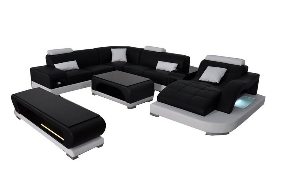 Jvmoebel Ecksofa Ledersofa Ecksofa Sofa Mit Usb Designer Eckgarnitur
