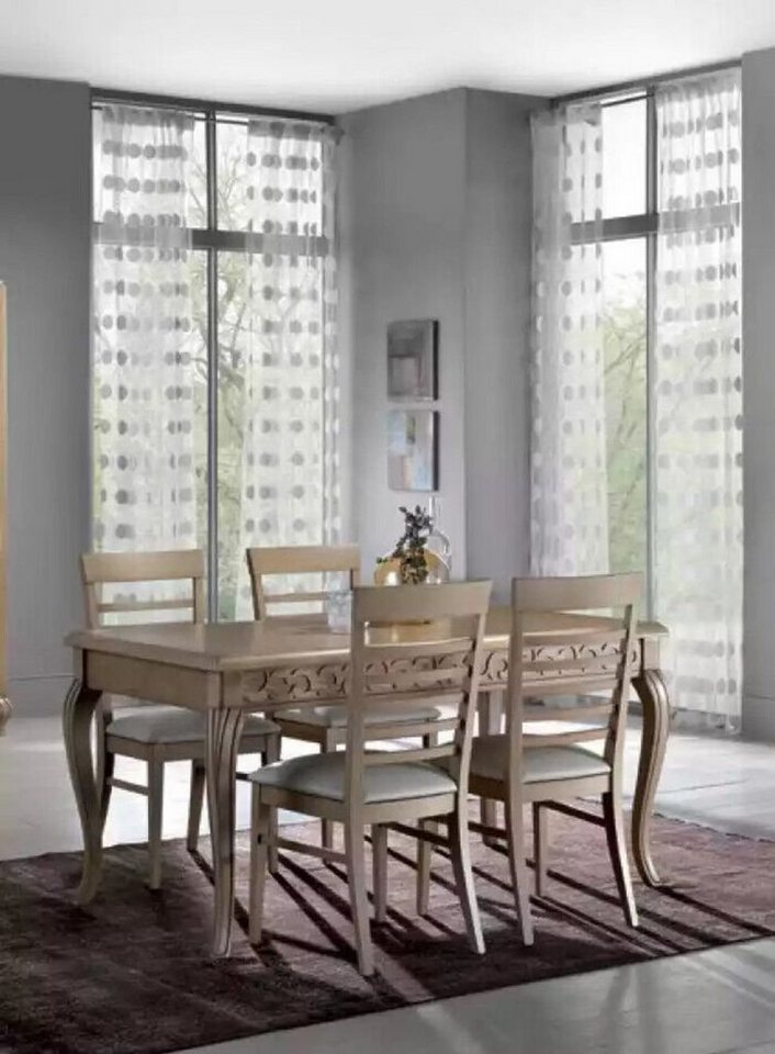 Jvmoebel Esszimmer Set Essgarnitur Esstisch 4 X Stühle Garnitur