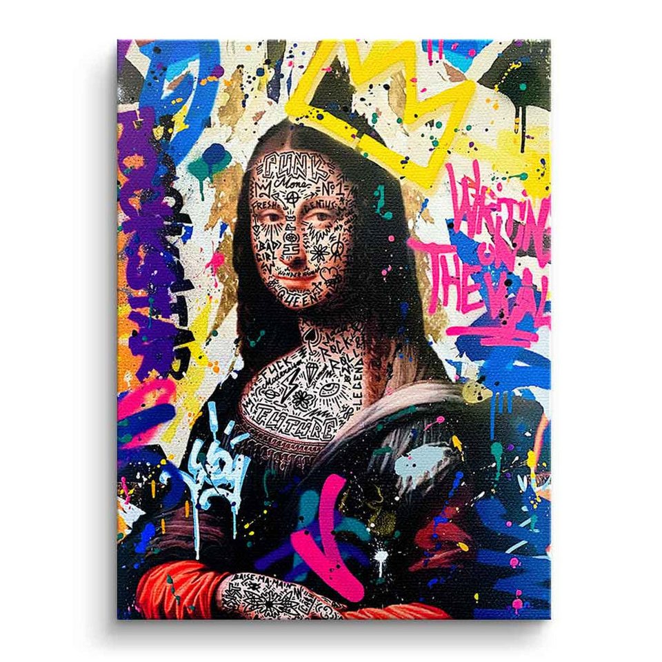 Dotcomcanvas® Leinwandbild Mona Bang Leinwandbild Mona Lisa Pop Art