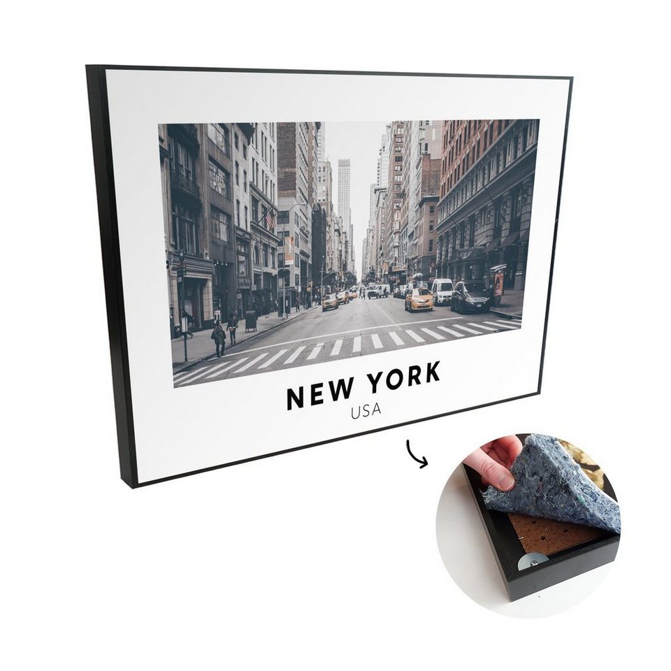 Muchowow Akustikplatte New York Straße Auto 1 St Malerei Gegen