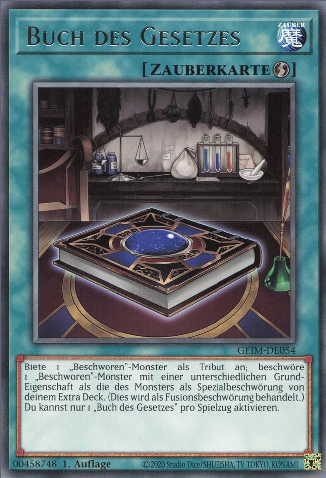 Recollectibles Sammelkarte Yugioh Karte Buch Des Gesetzes Deutsch Yu