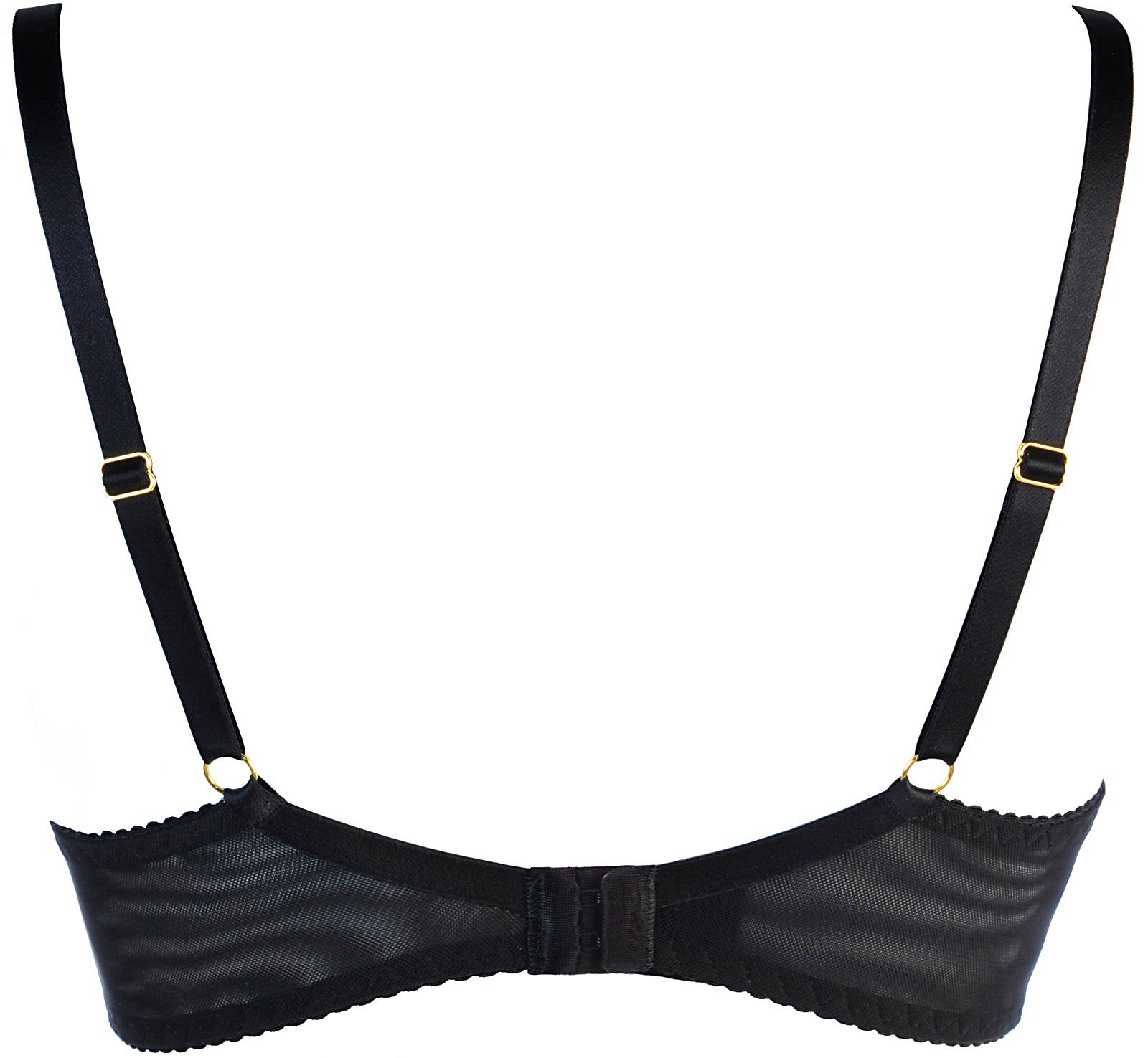 Axami Balconnet-BH Bügel-BH in schwarz-beige mit Spitze Blumenmuster ...