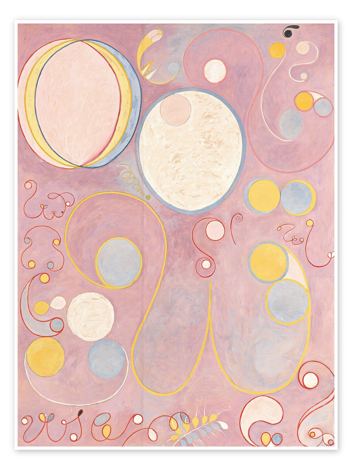 Posterlounge Poster Hilma Af Klint Die Zehn Größten Nr 8