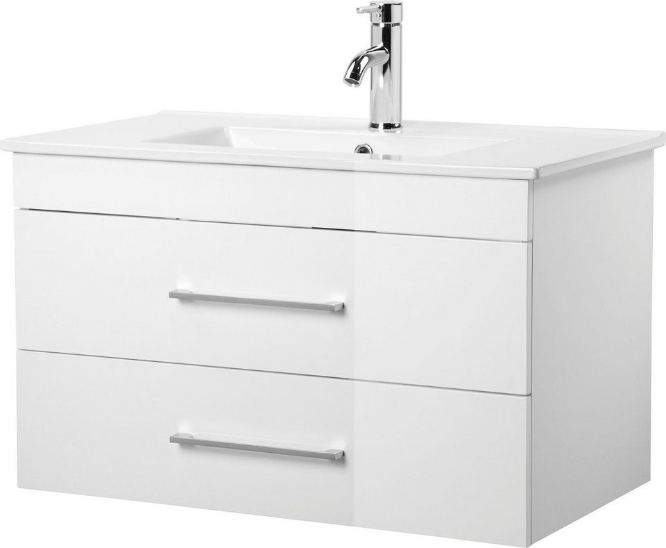 Welltime Waschtisch Florenz Badmöbel Badschrank Mit Waschbecken