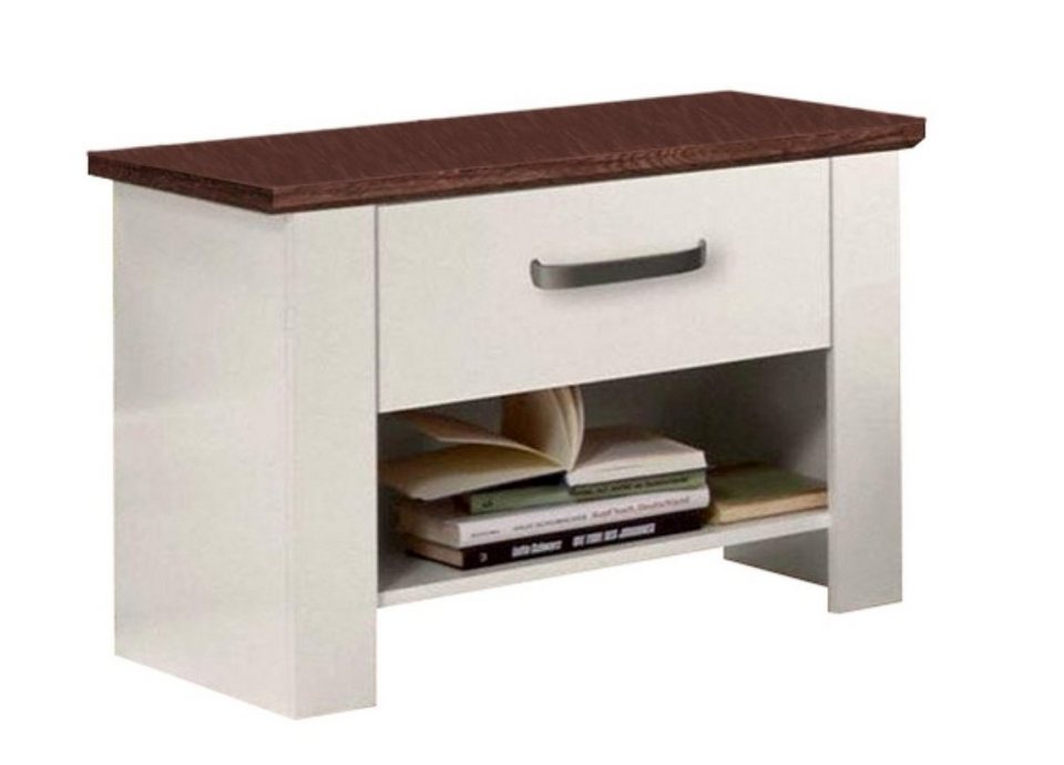 Wimex Nachtkonsole Castell 58x48x41cm Innendekor Leinen Grau 1 St