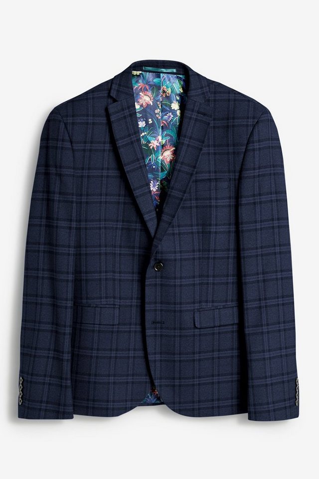 Next Baukastensakko Anzug Mit Karomuster Skinny Fit Sakko 1 Tlg