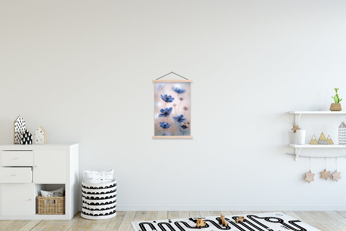 Muchowow Poster Kosmos Blumen Natur Blau 1 St Posterleiste