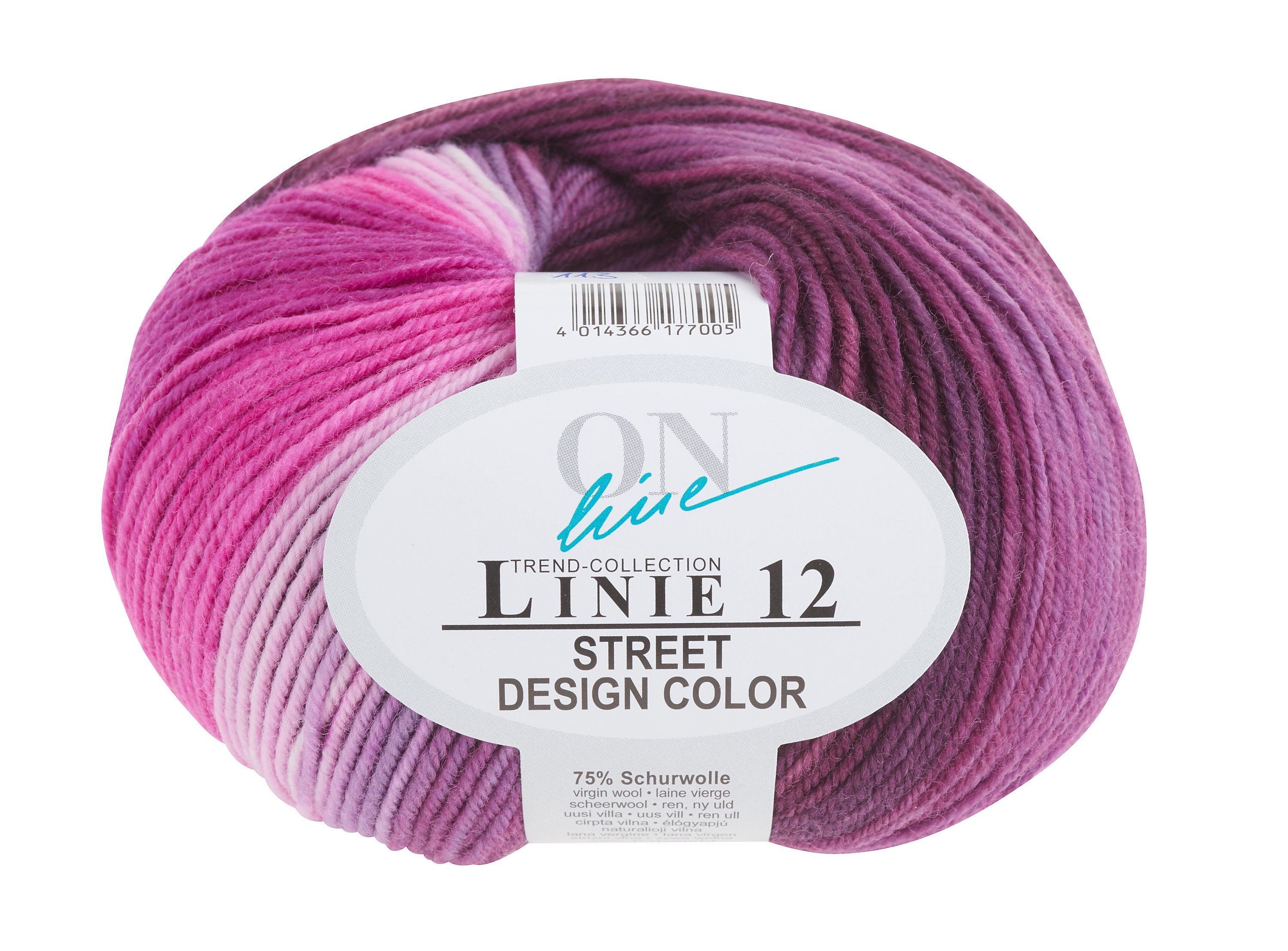 ONline Street Design Color Linie 12 Häkelwolle, 50 g, Häkelgarn