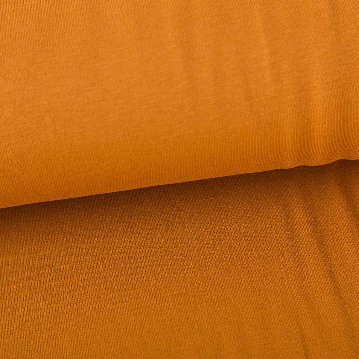 SchÖner Leben Stoff Sweatstoff Meterware Bio Soft Sweat Dünn Uni Rost