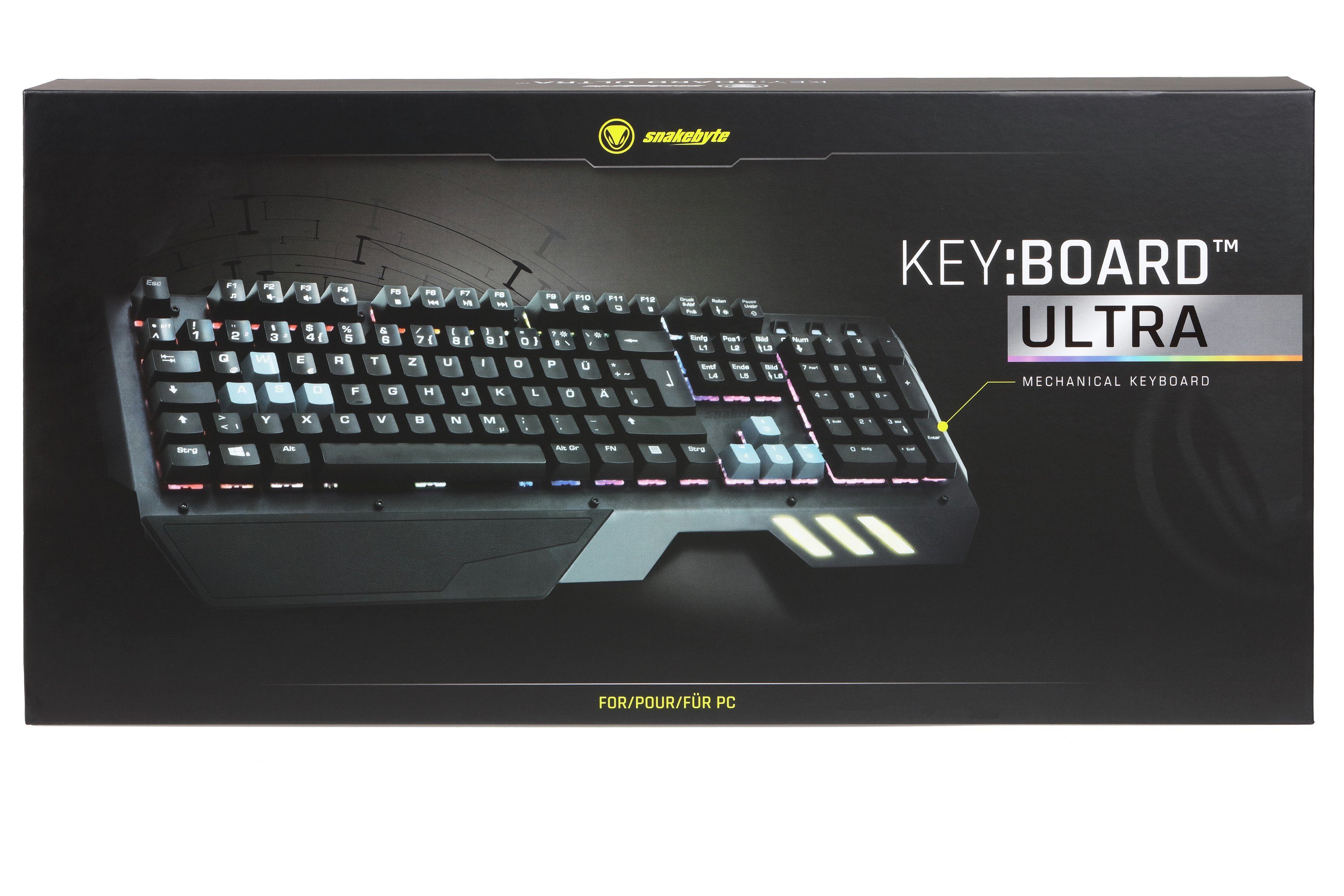 Snakebyte PC KEY:BOARD ULTRA Gaming-Tastatur (mit mechanischen Blue ...