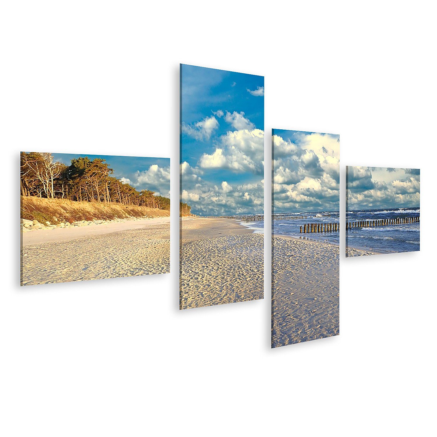 islandburner Leinwandbild Bild auf Leinwand Ostsee Wandbild Poster Kunstdruck Bilder