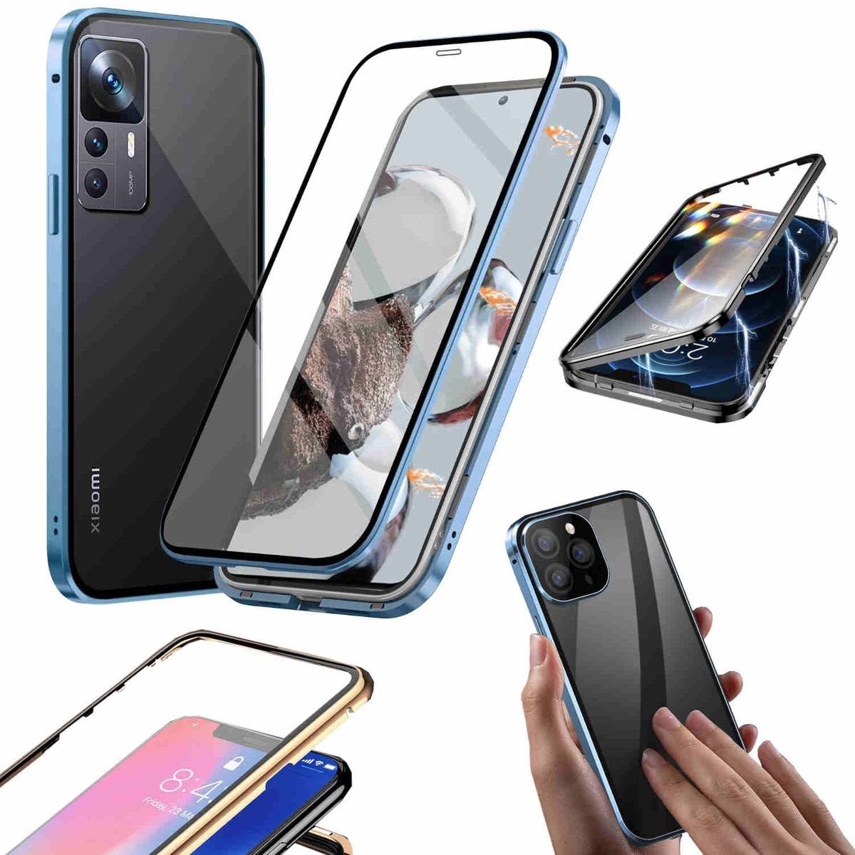 Wigento Handyhülle Für Xiaomi 12t 12t Pro Beidseitiger 360 Grad