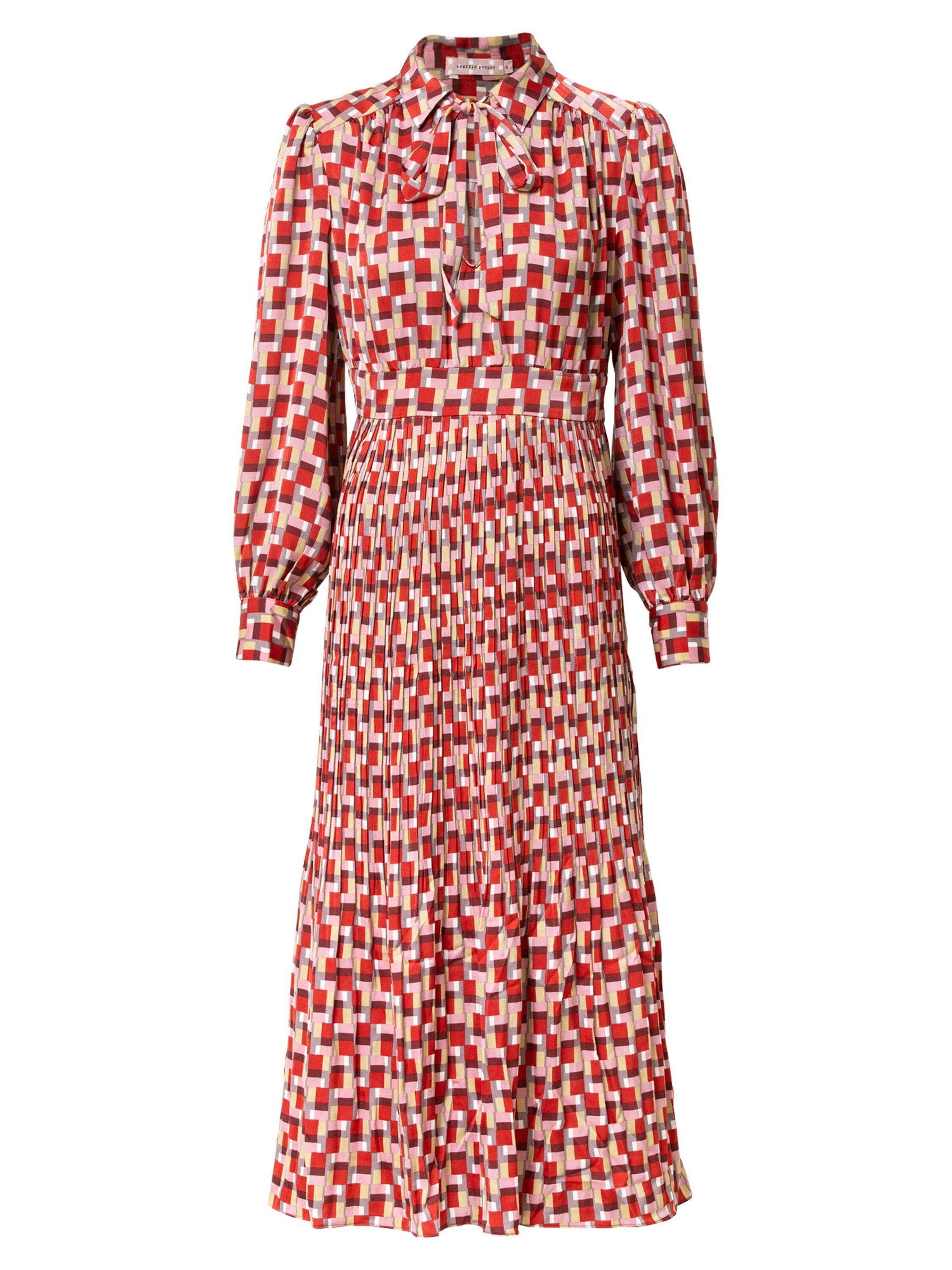 Traffic People Blusenkleid 1 Tlg Drapiertgerafft Cut Outs Plissee