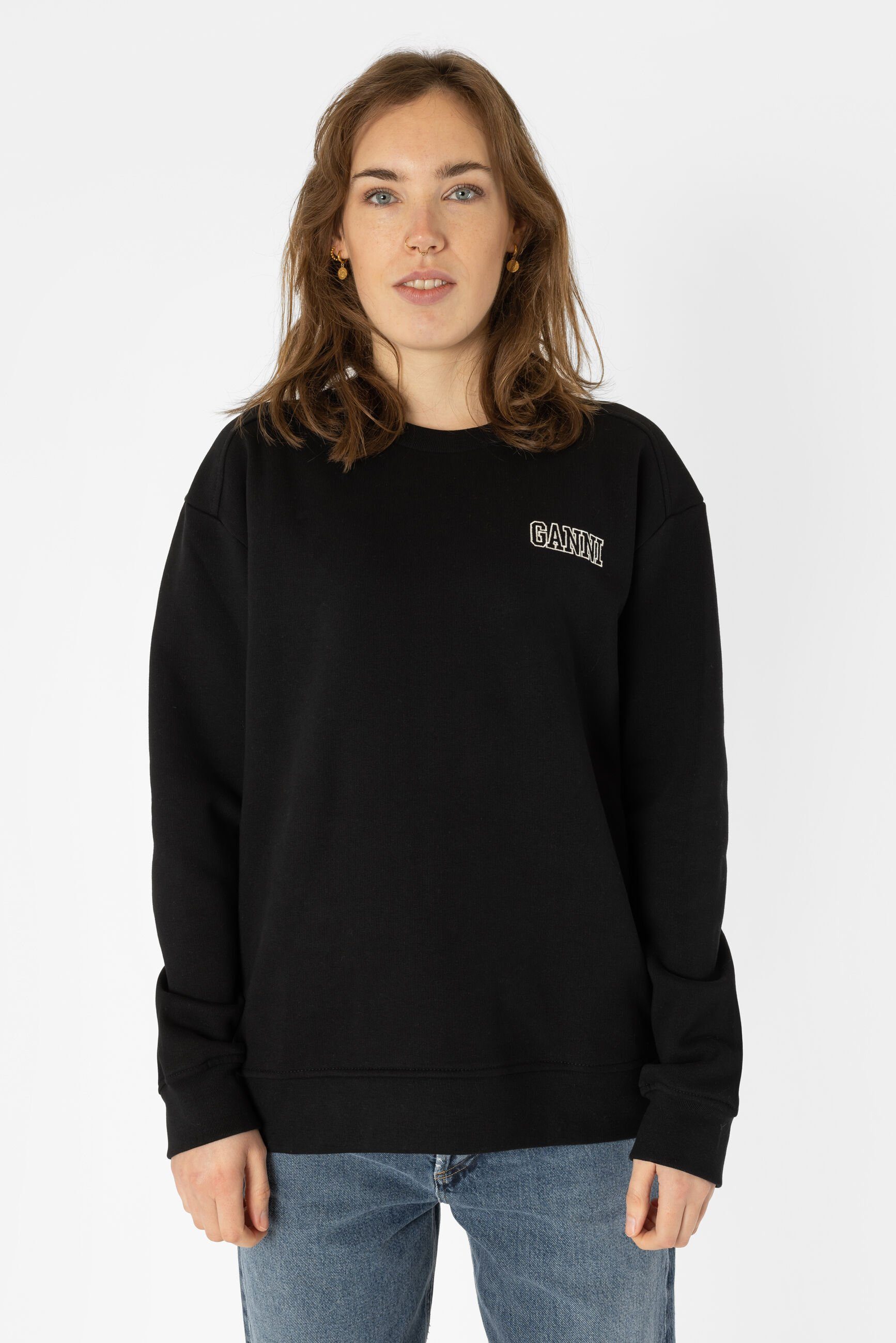 GANNI Sweatshirt Drop Shoulder