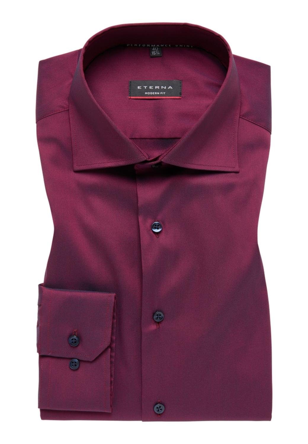 Eterna Blusenshirt Hemd 3377 X18K, dunkelrot