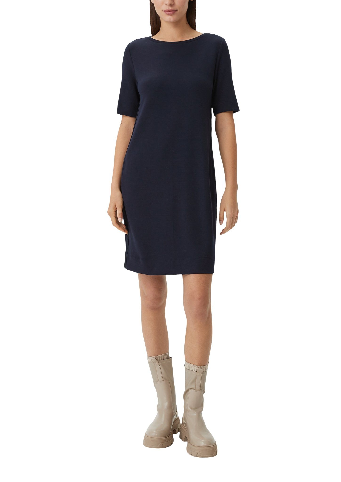 comma casual identity Minikleid Kleid aus Modalmix Logo, Blende ...