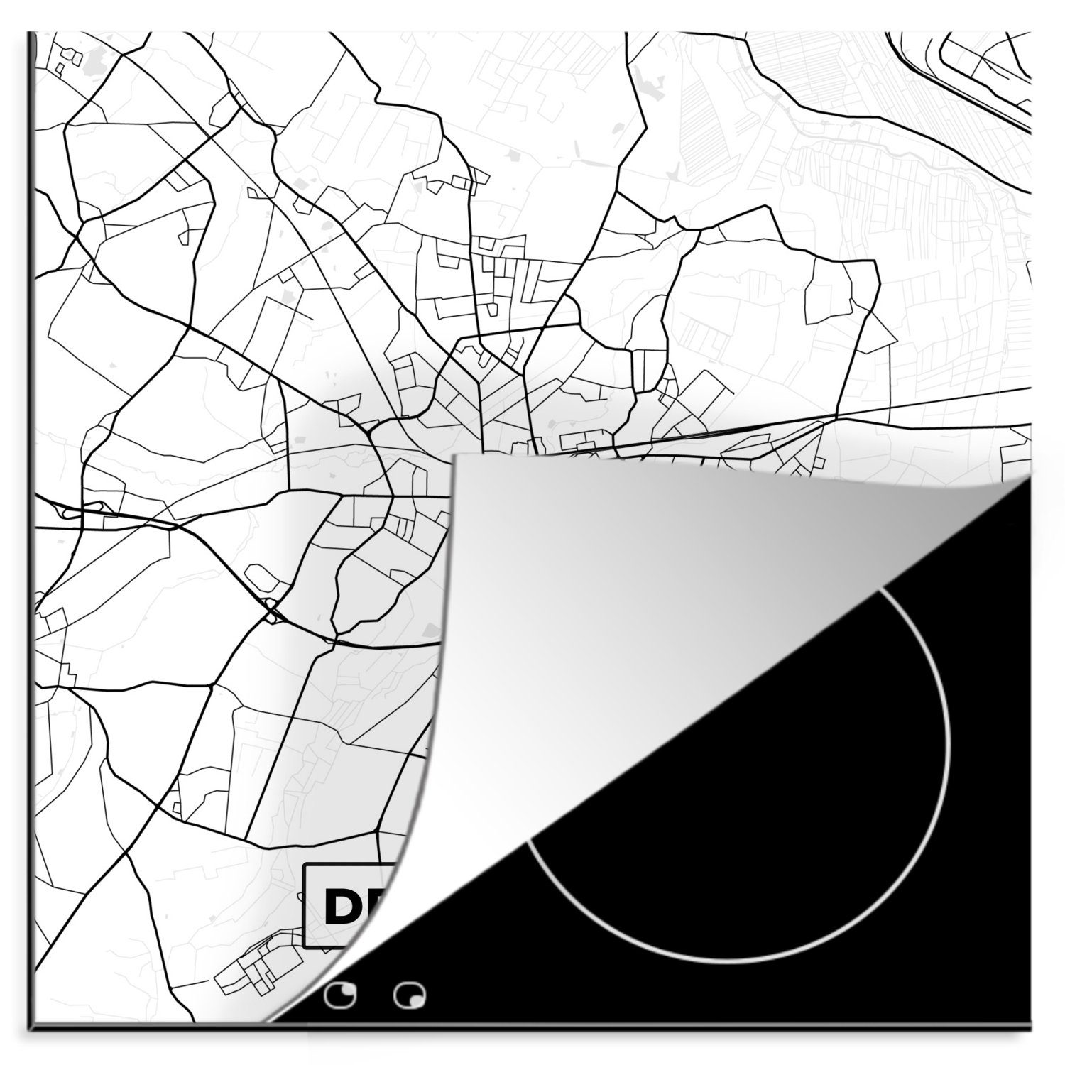 Muchowow Herdblende Abdeckplatte Delmenhorst Karte Stadtplan