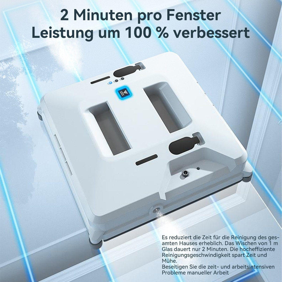 DOPWii Fensterputzroboter Fenstersauger,3000Pa,Automatischer ...