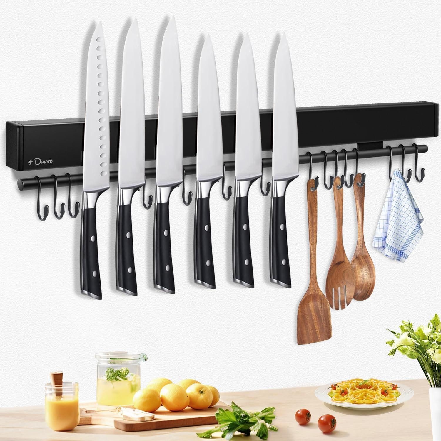 Dmore Wand-Magnet Messer-Leiste Magnetleiste Messer 43 cm schwarz ...