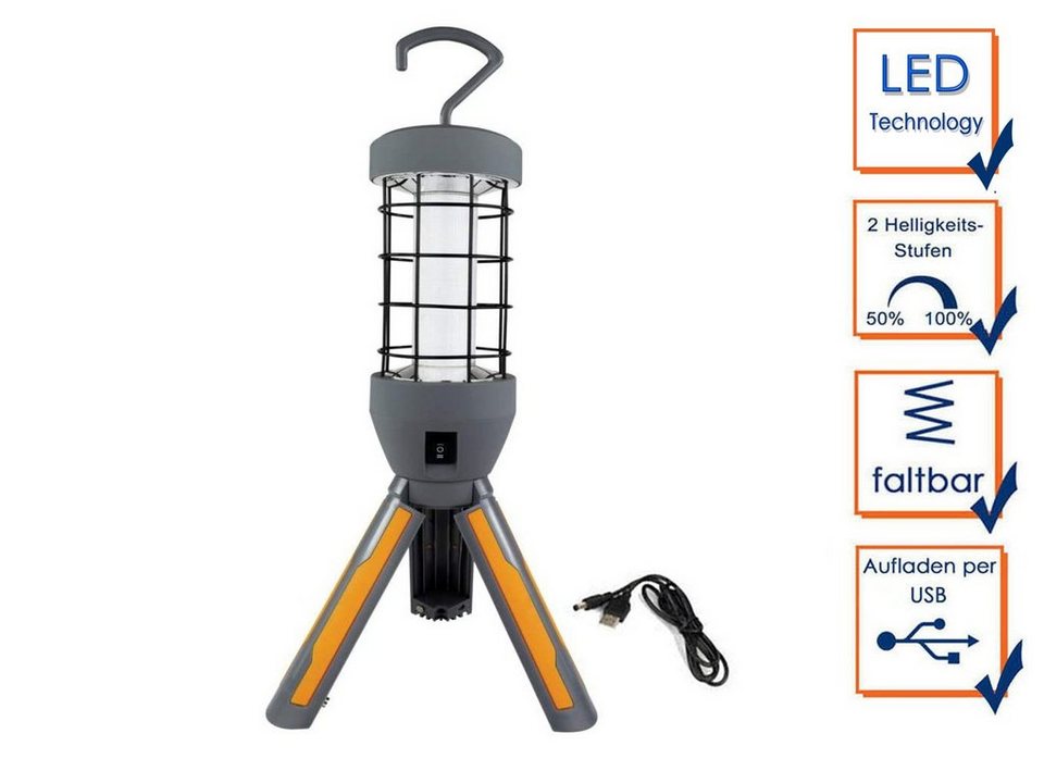 Rev Strahler Dimmbare Led Arbeitsleuchte Usb Arbeitslampe Mit Akku
