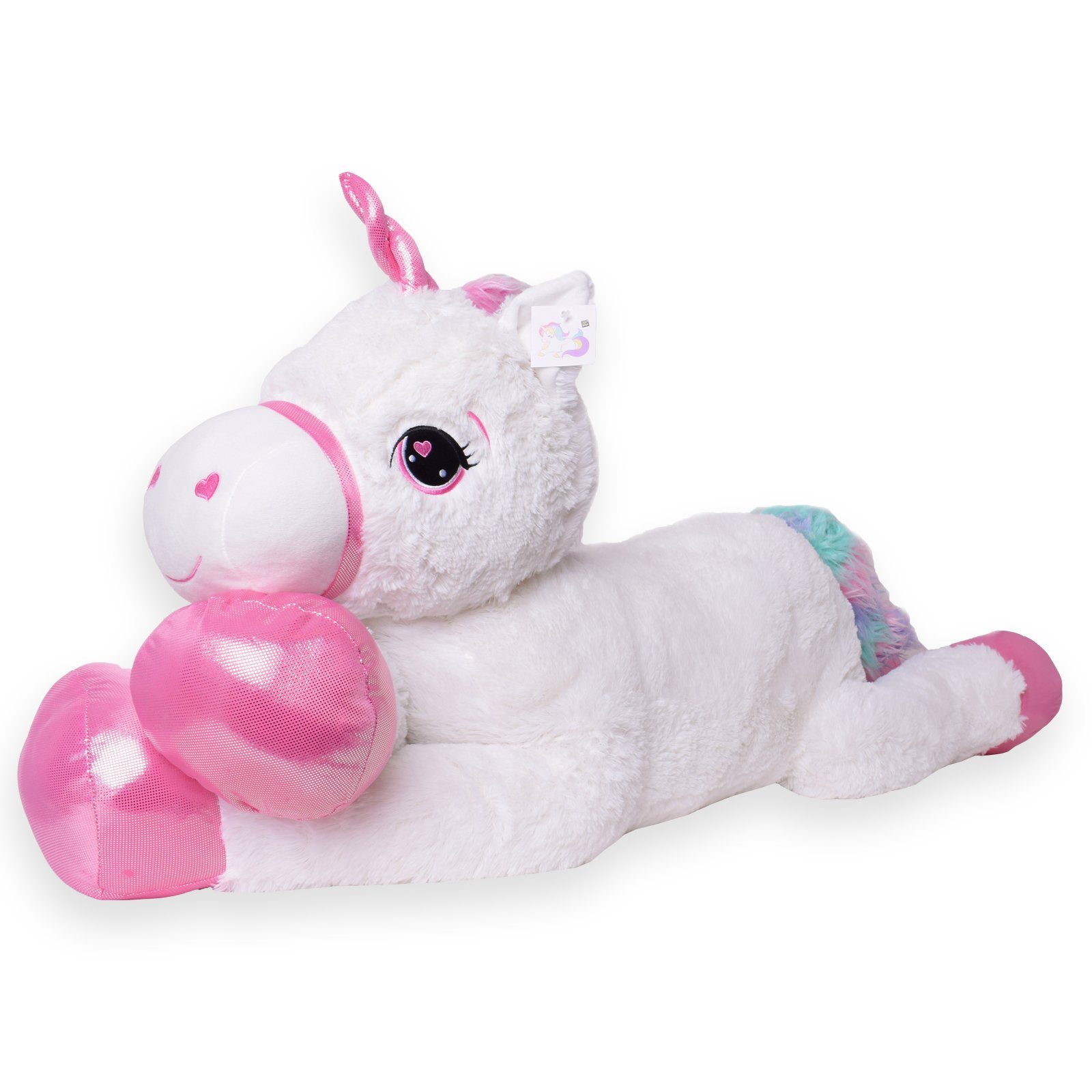 Te Trend Kuscheltier Großes Xxl Einhorn Regenbogen Plüschtier